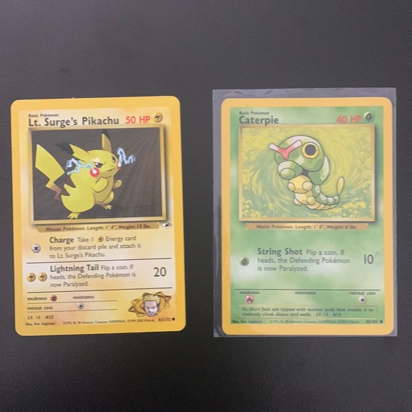Pokemon | Games | 995 Lt Surge Pikachu And Caterpie Both In Amazing ...